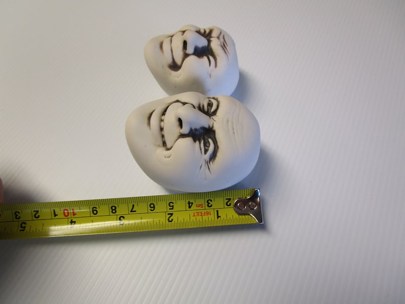 VTG New Old Stock 90's Creepy Face Salt & Pepper Set for Oddity ...