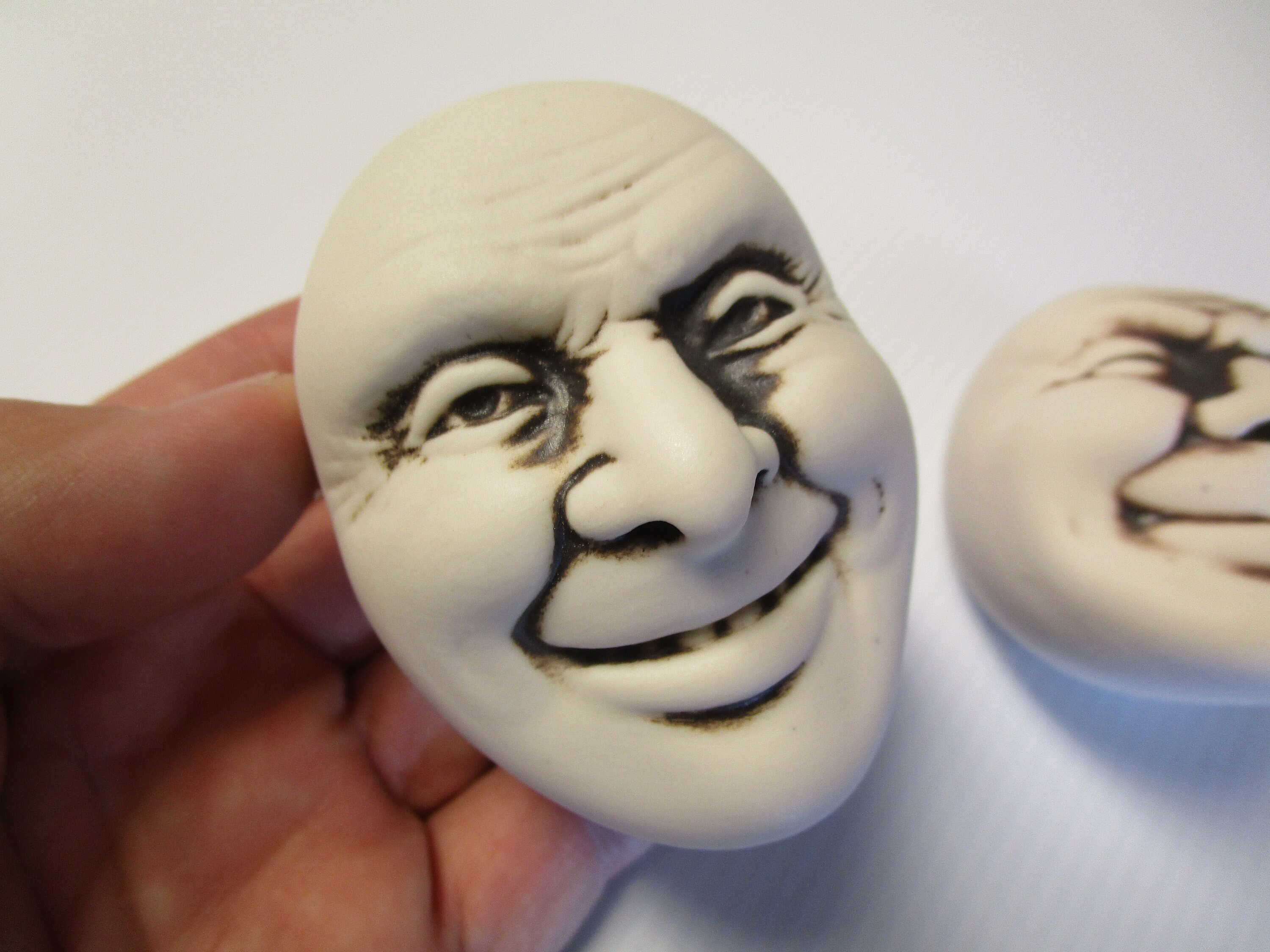 VTG New Old Stock 90's Creepy Face Salt & Pepper Set for Oddity ...