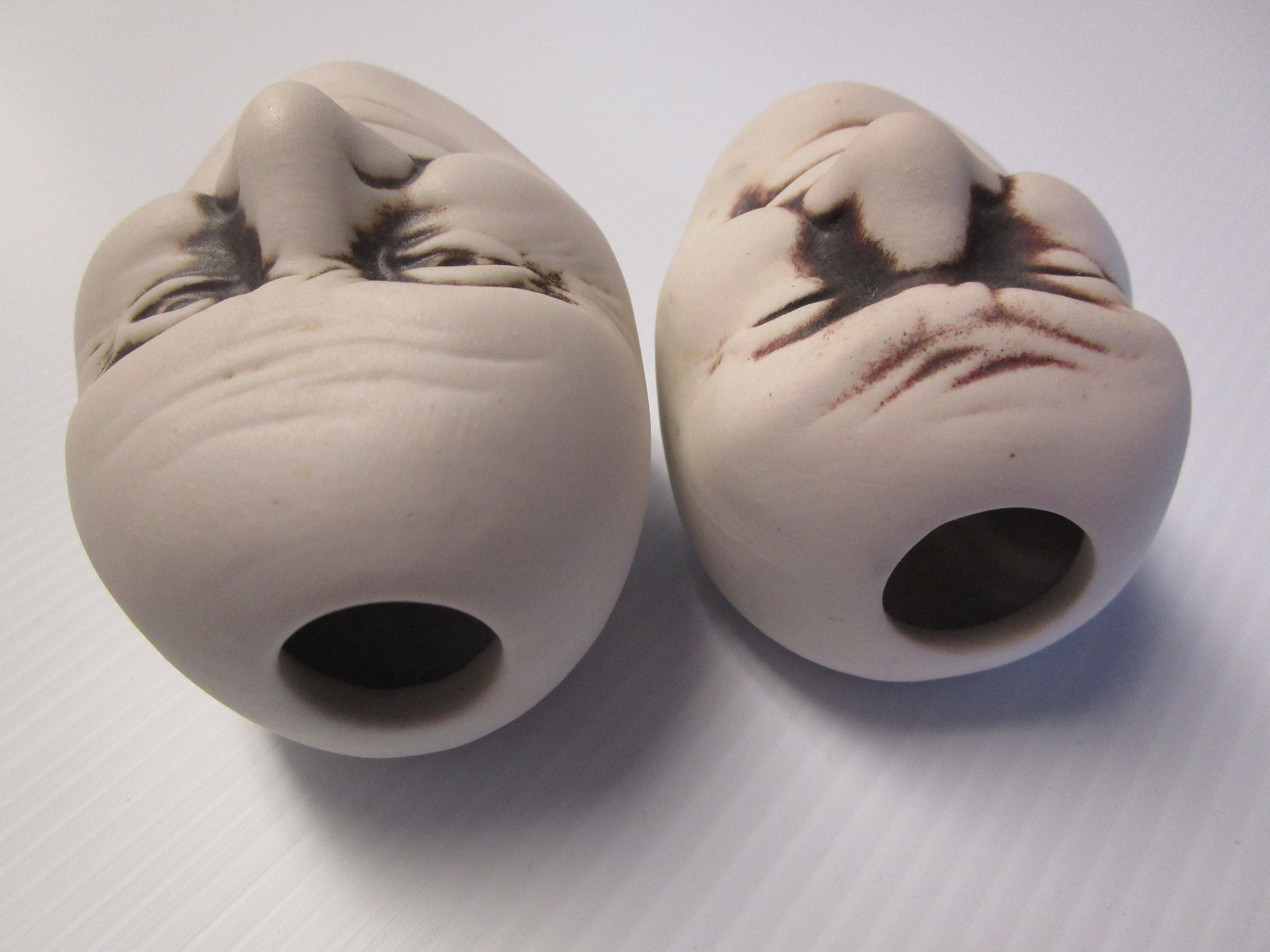 VTG New Old Stock 90's Creepy Face Salt & Pepper Set for Oddity ...