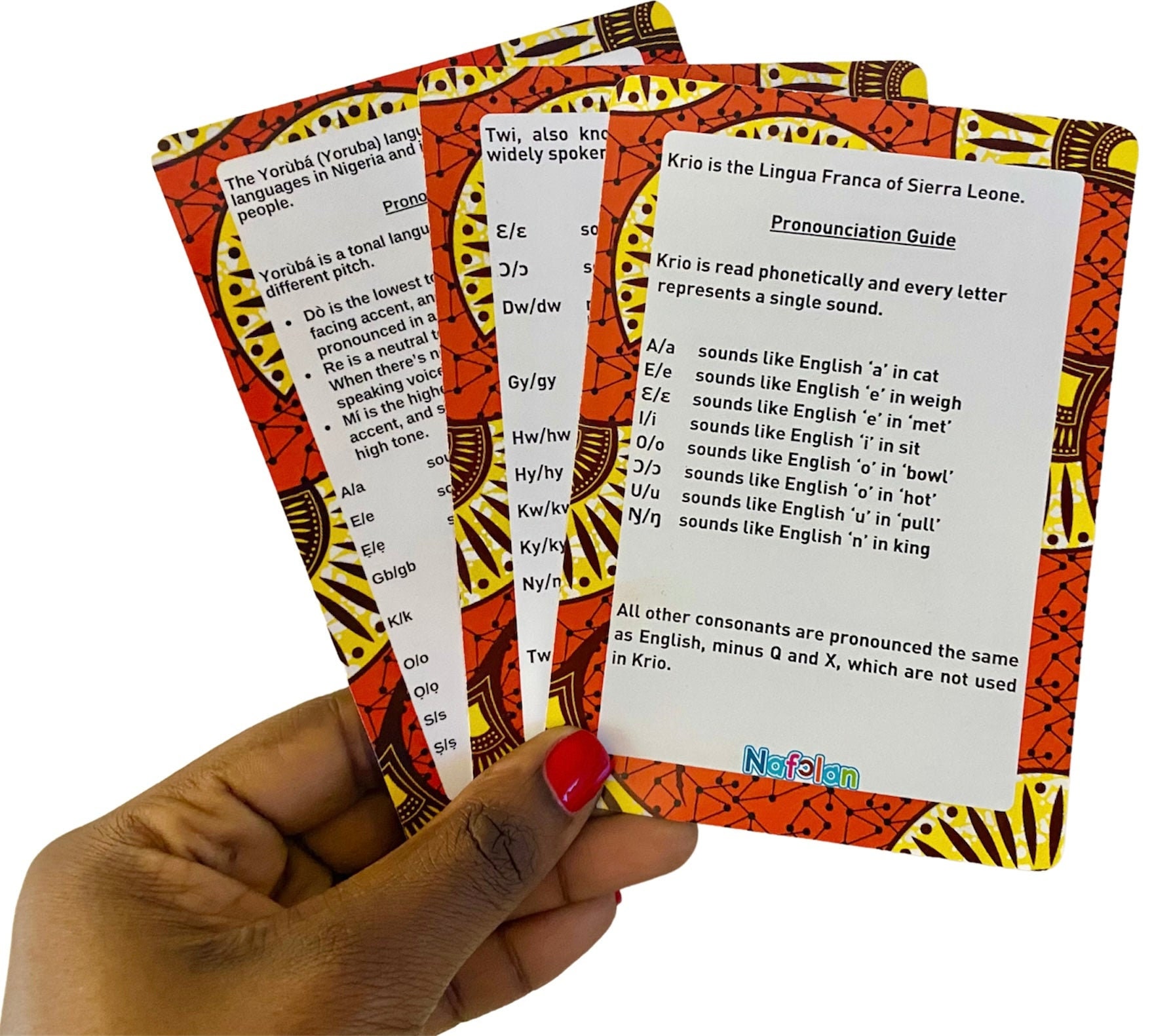 Krio/african Language Bi-lingual Learning Flashcards, Beginners,kids ...