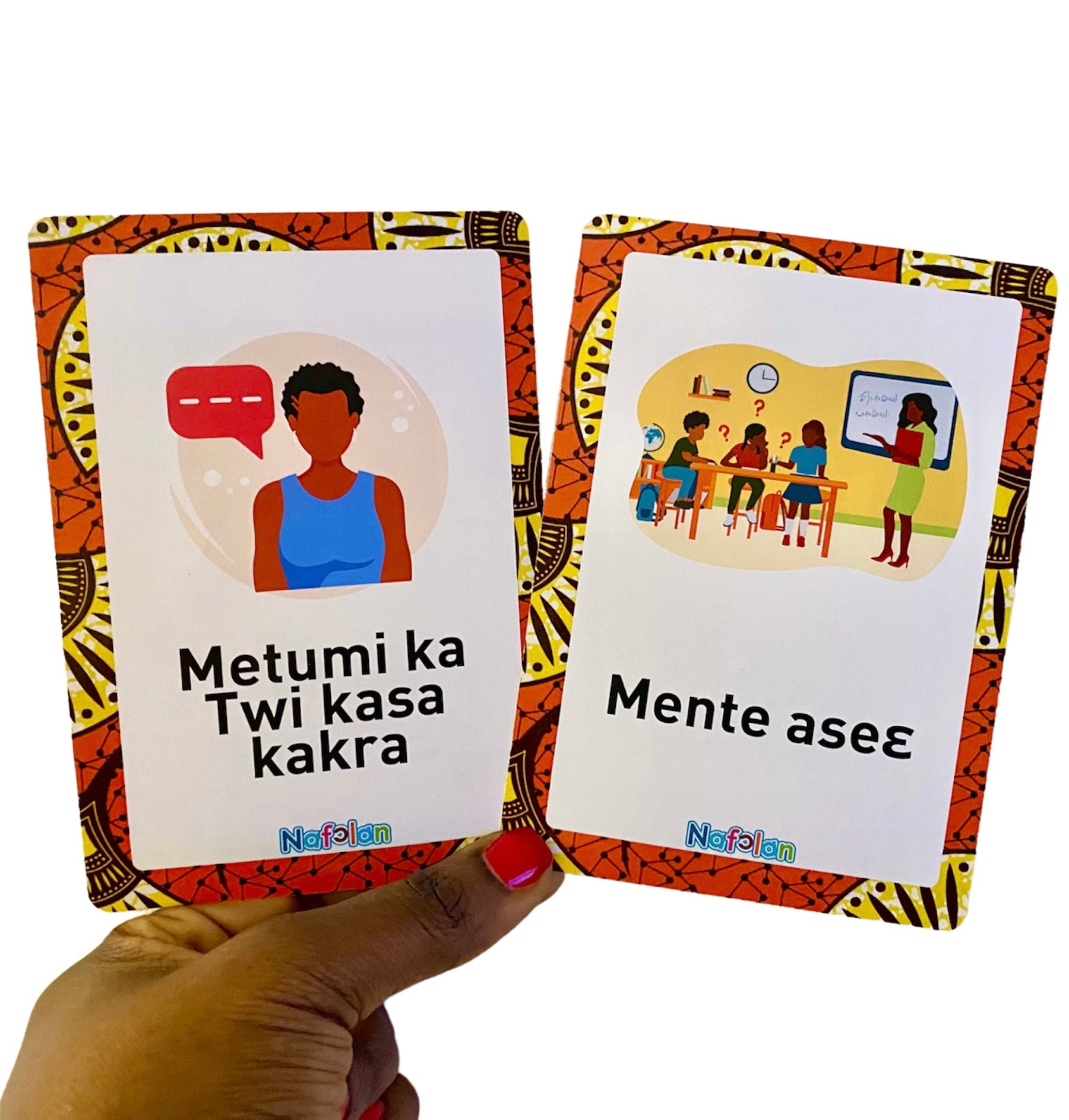 Twi/african Language Bi-lingual Learning Flashcards, Beginners, Kids ...