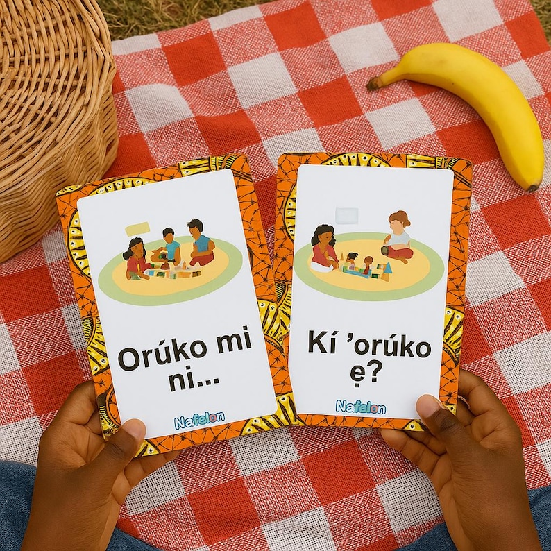 Yoruba/african Language Bi-lingual Learning Flashcards, Beginners, Kids ...