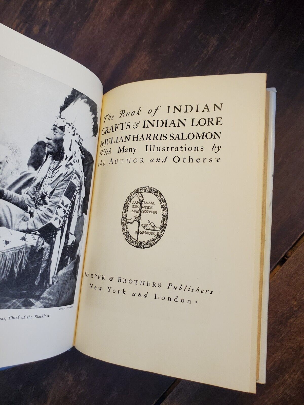 The Book of Indian Crafts & Indian Lore Julian Harris Salomon First ...