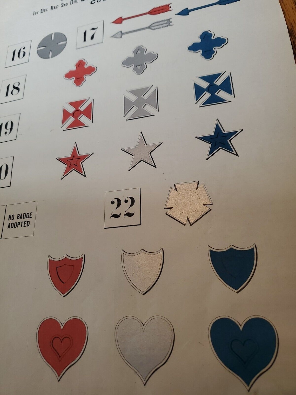 U. S. Army Corps Badges and Flags of the Civil War, Four Posters - Etsy