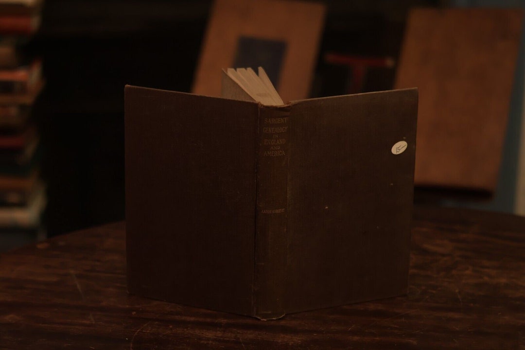 Sargent Genealogy by John S. Sargent and Aaron Sargent 1895 - Etsy