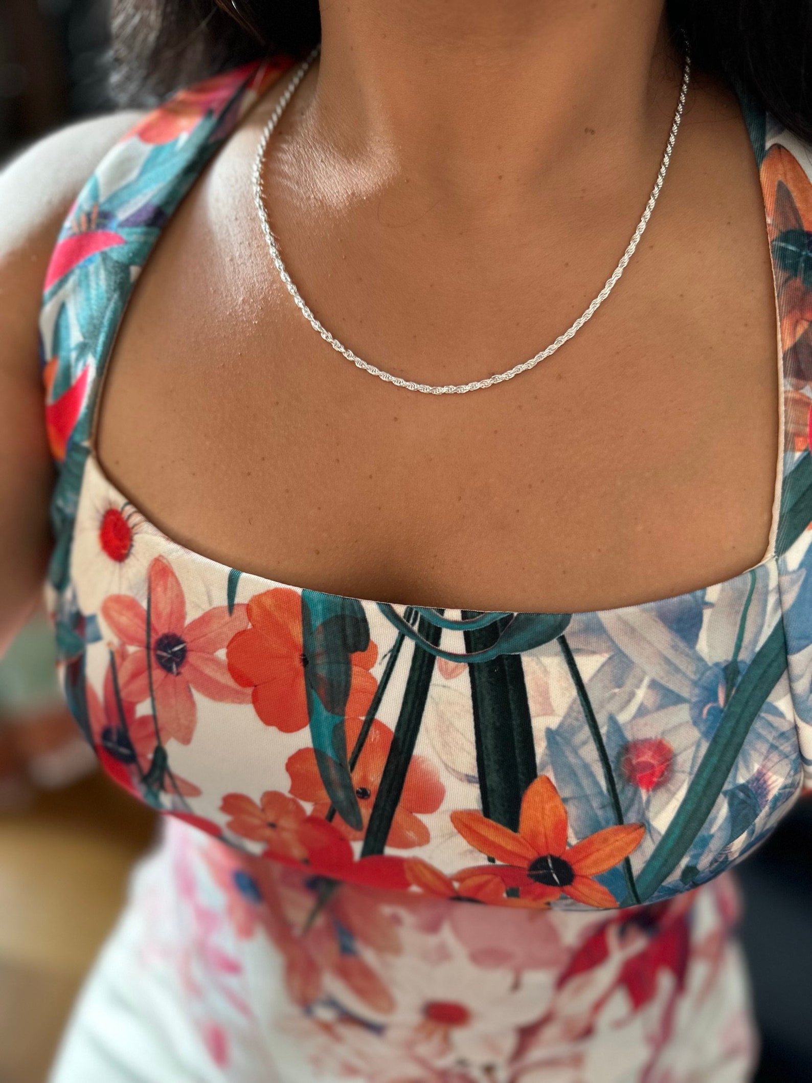 Sterling Silver Rope Chain - Etsy