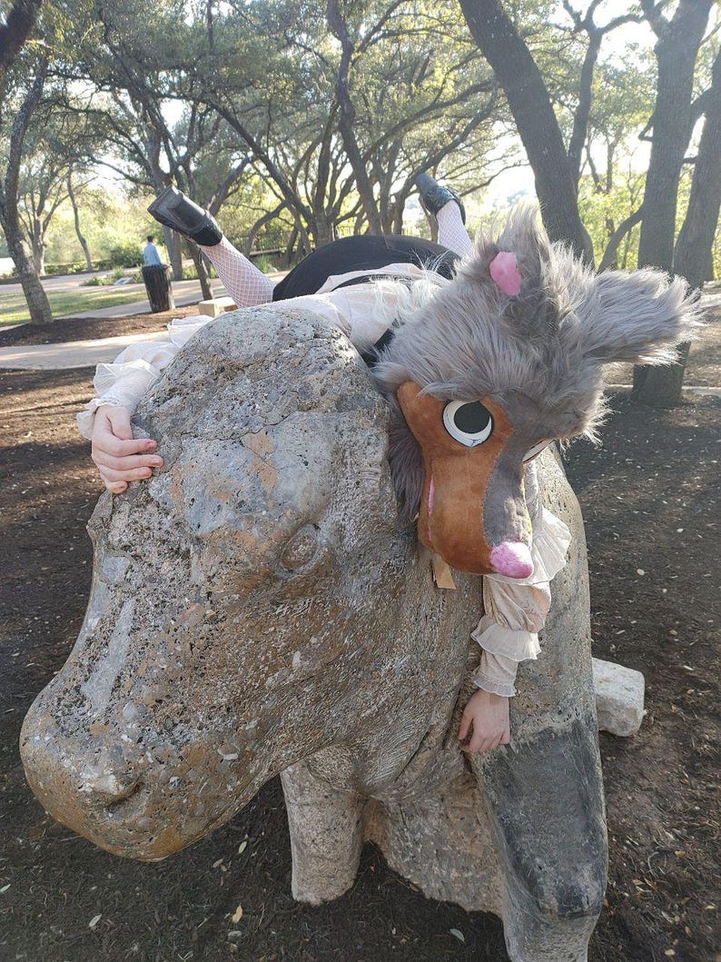 Canine Cattle Dog Coyote Fursuit Head Furry Costume With Custom Painted ...