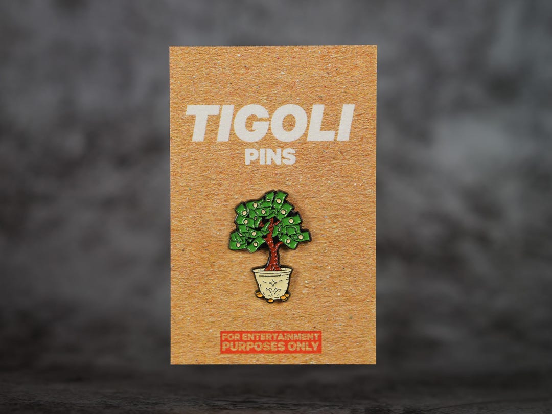 Dollar Money Tree Pin Badge - Etsy