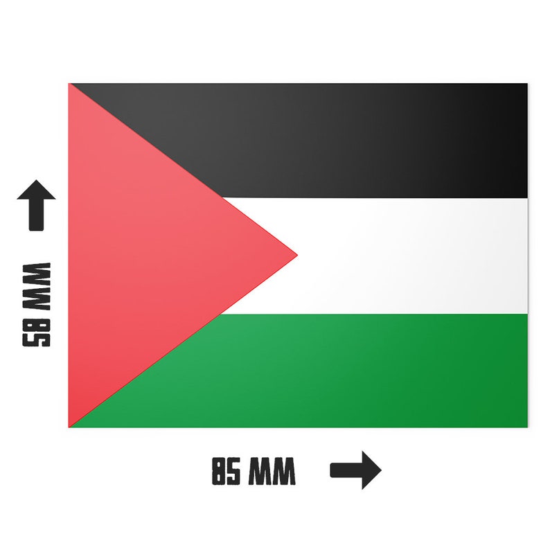 20 X Palestine Palestinian Flag Stickers - Rectangle Event Laptop ...