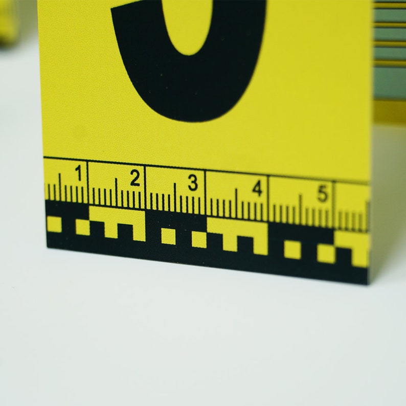 10 PACK - CSI Crime Scene Number Markers - Funny Novelty Murder Party ...