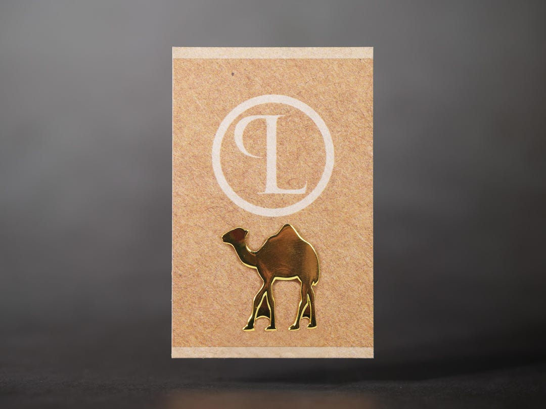 Camel Gold Pin Badge - Etsy