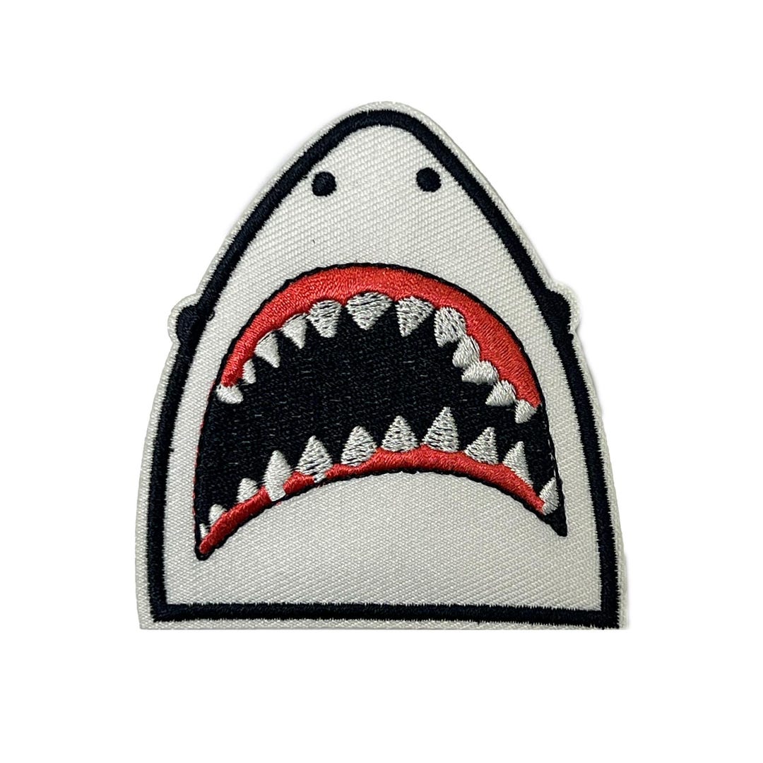 Shark Teeth Mouth- Iron on Embroidery Patch (7 X 8cm) - Etsy