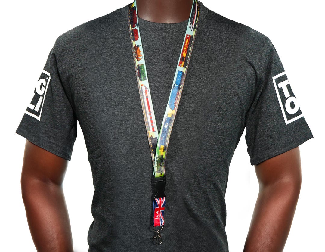British Trains Lanyard – Classic Locomotive & Rail Design | Detachable ...