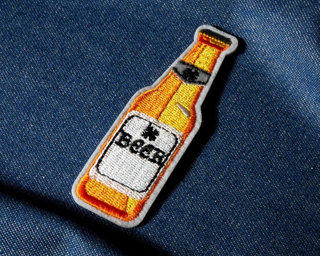 Beer Bottle Alcohol Patch Iron on (8 X 2.6cm) - Etsy