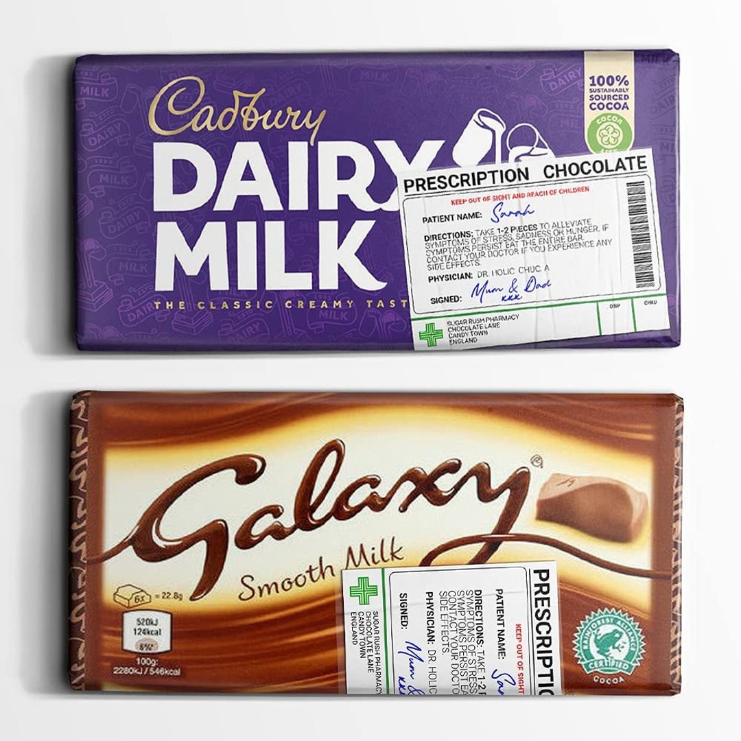 5 X Novelty Chocolate Prescription Medical Sweet Label Gift Funny Prank ...