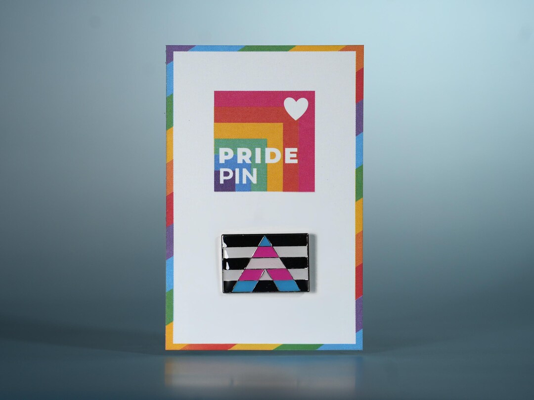 Transgender Ally Rectangle Flag Pin Badge - Etsy