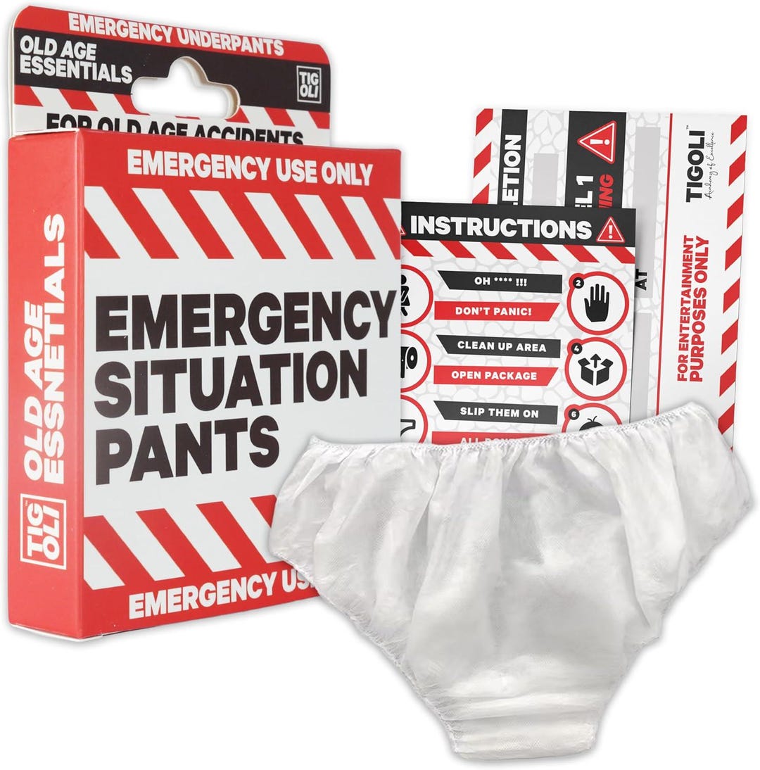 Emergency Situation Pants! - Old Age Retirement Gift Birthday Christmas ...