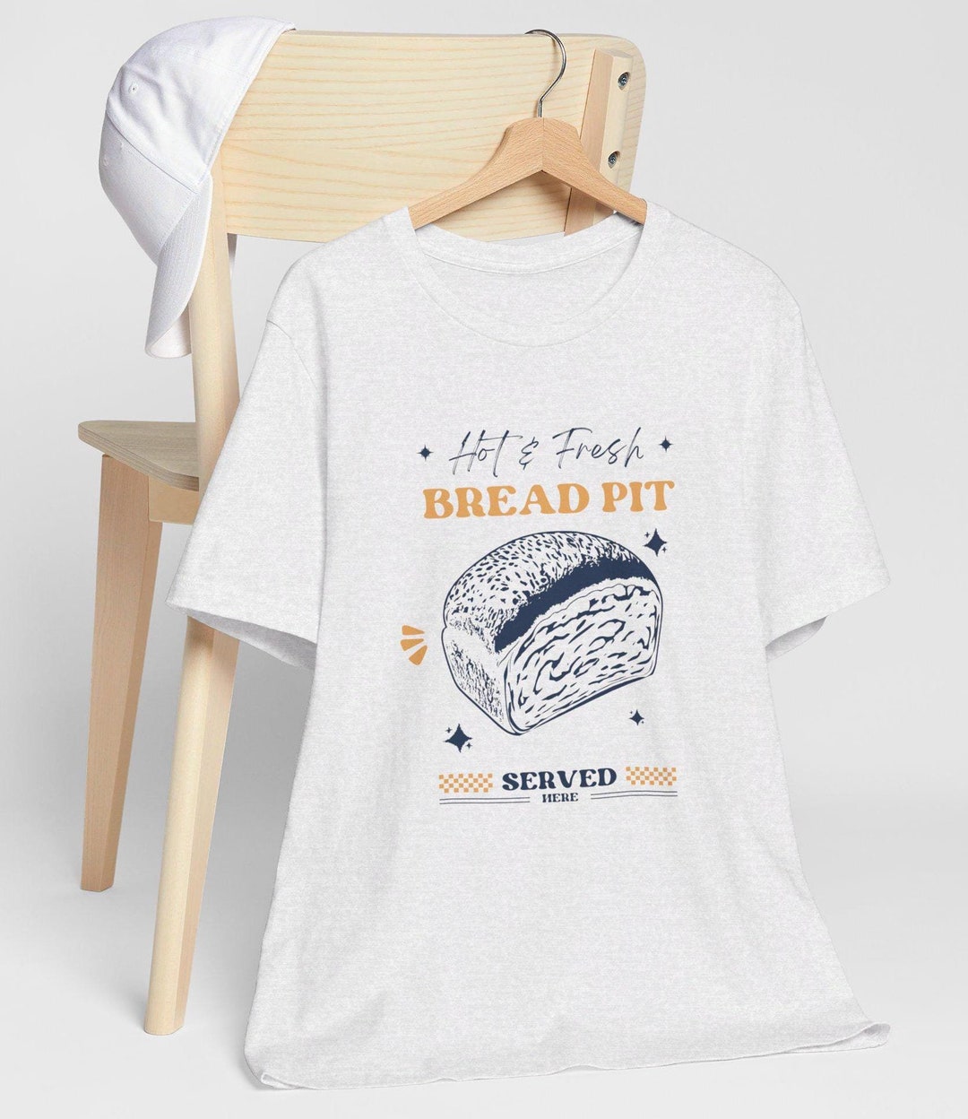 Hot & Fresh Bread Pit Served Here Funny Unisex Jersey Short Sleeve Tee ...