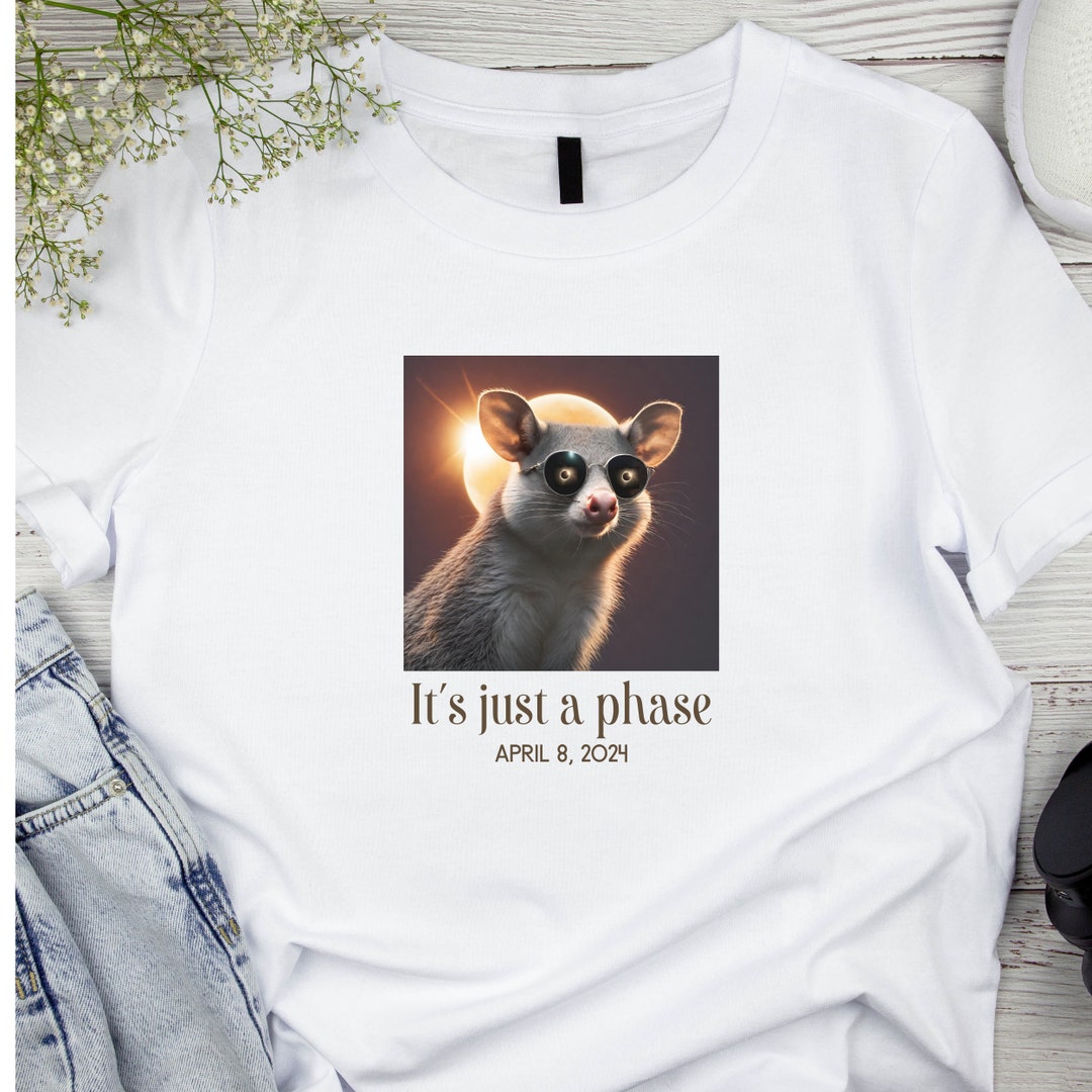Possum It's Just a Phase Solar Eclipse PNG Instant Download for Shirts ...