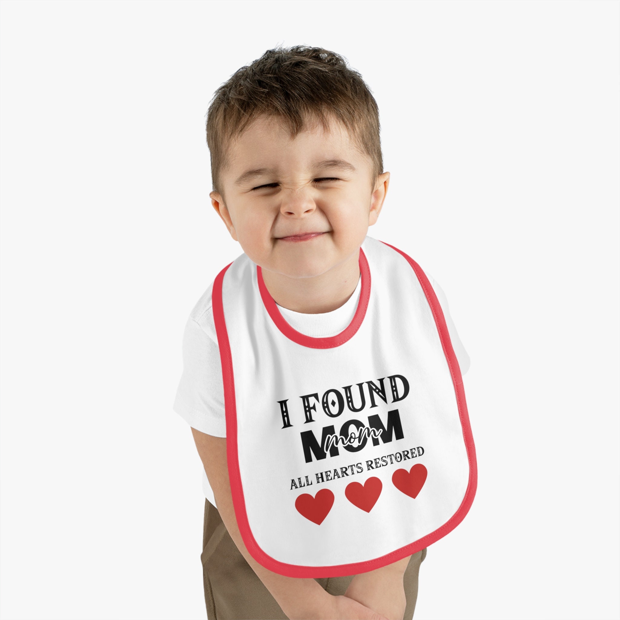 Custom Baby Bib, Game 'all Hearts Restored' I Found Mom/mum/mommy,ma ...