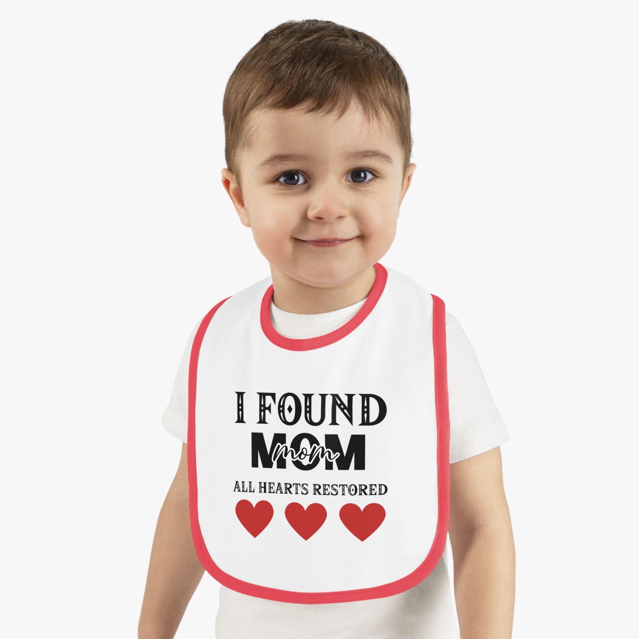 Custom Baby Bib, Game 'all Hearts Restored' I Found Mom/mum/mommy,ma ...