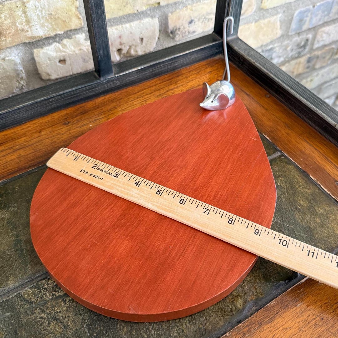 Vintage BMT Maderas Teardrop Wood and Metal Mouse Charcuterie Tray - Etsy