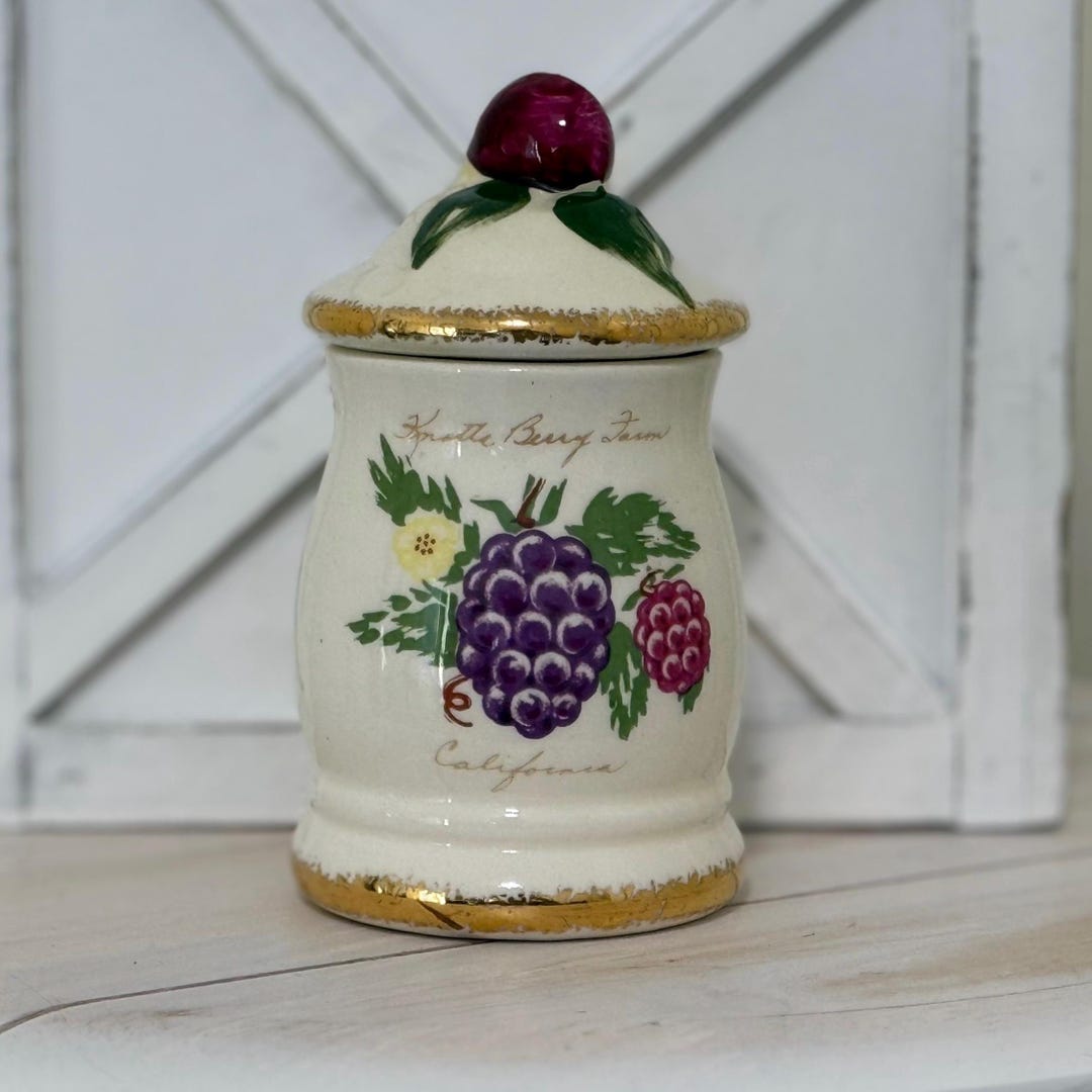 Vintage Knotts Berry Farm Jam/jelly Jar | Art Glow Studio | 1970s - Etsy