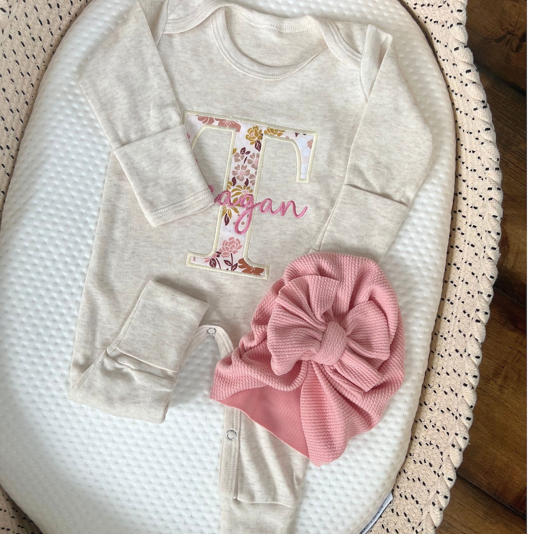Custom Coming Home Outfit, Name Newborn Outfit, Embroidered Baby Outfit ...