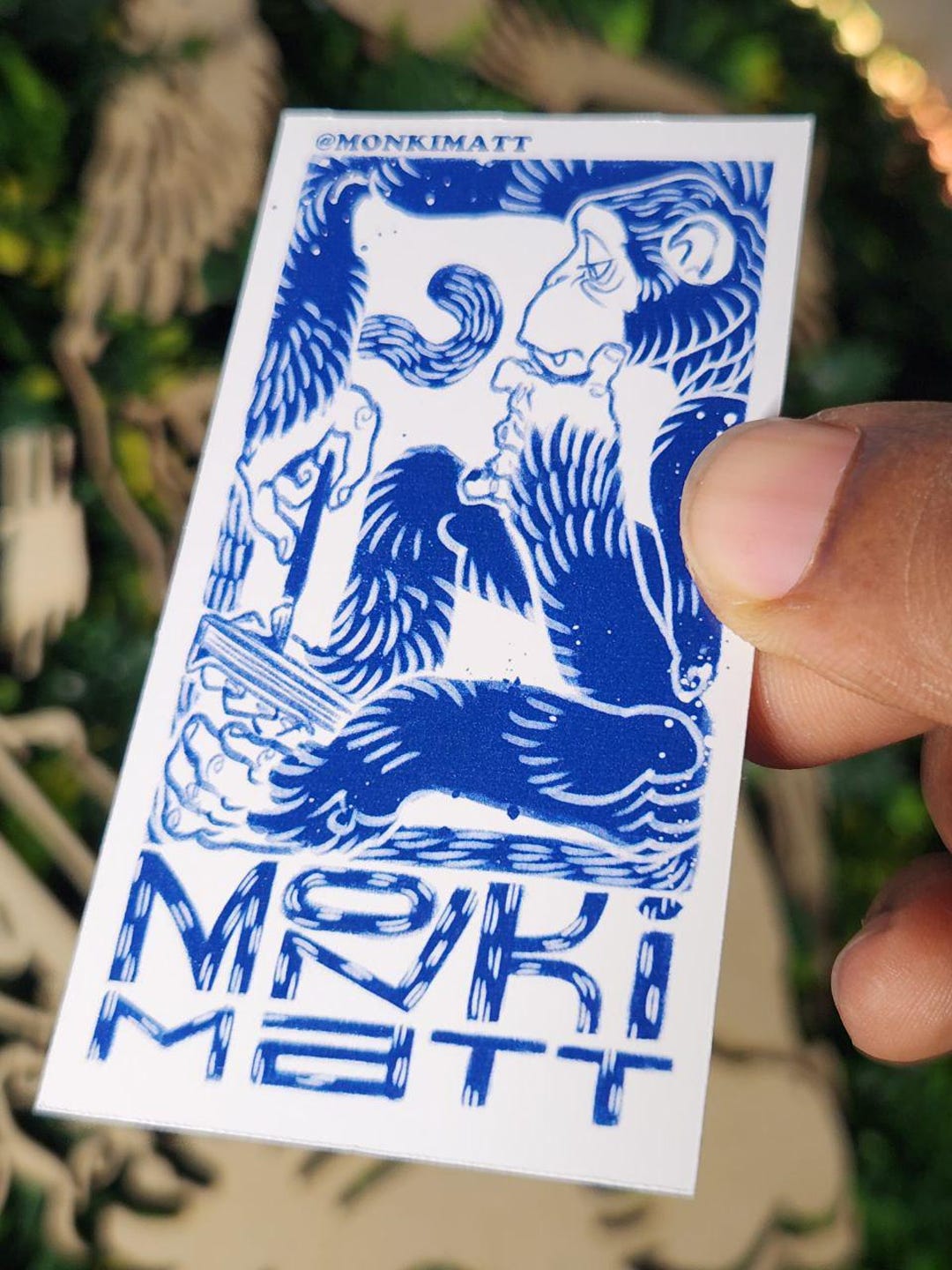 Monki Matt Logo Sticker - Etsy