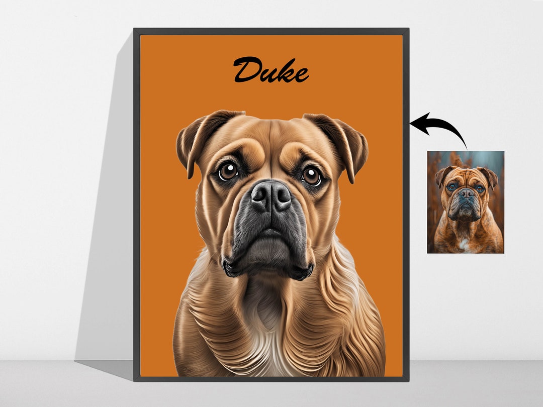 Adorable Digital Pet Art, Personalized Pet Art, Bespoke Dog Artwork ...