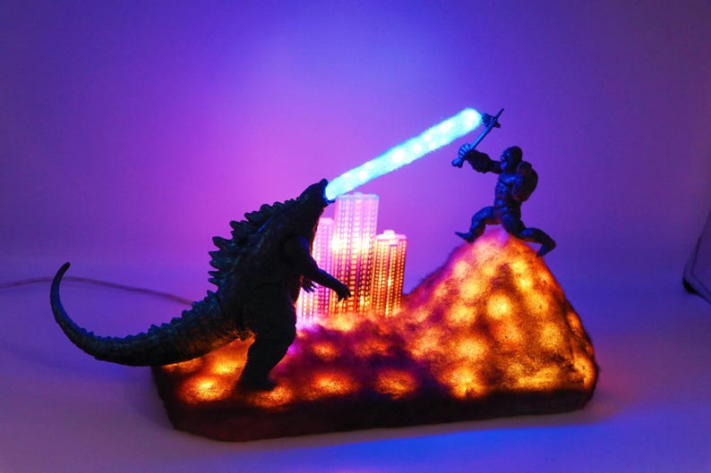 Personalized King Kong Night Light: Handmade Godzilla Vs. Kong Decor - Etsy