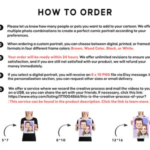 Children Cartoon Drawing, Custom Cartoon Portrait From Your Photo ...