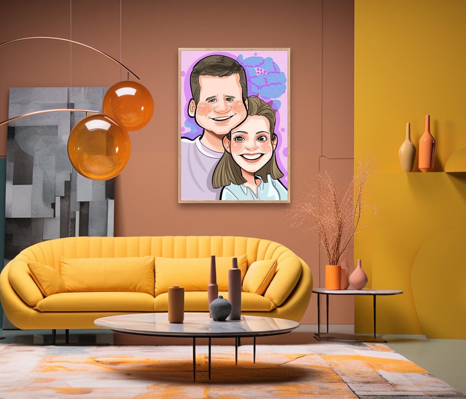 Children Cartoon Drawing, Custom Cartoon Portrait From Your Photo ...