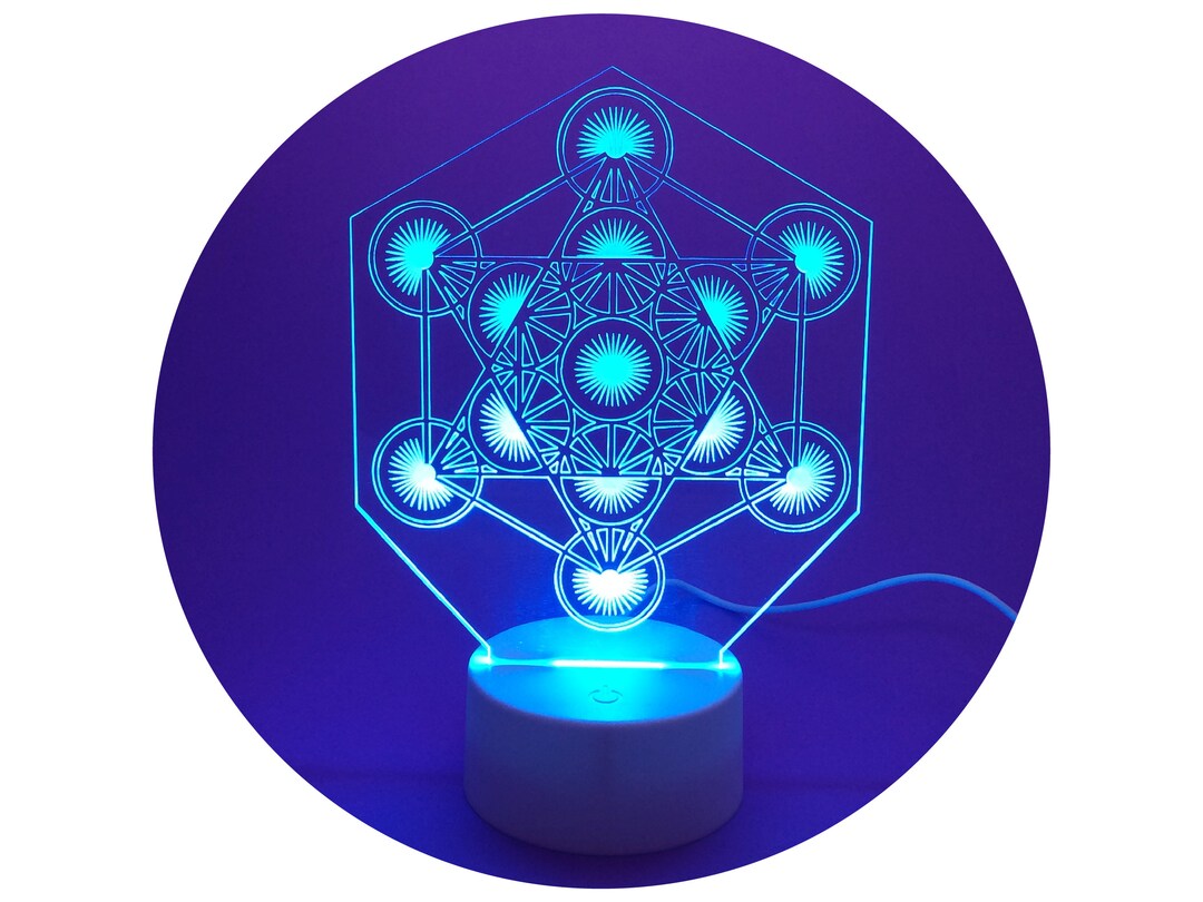 Metatron LED Lamp Sacred Geometry and Meditation / Special - Etsy