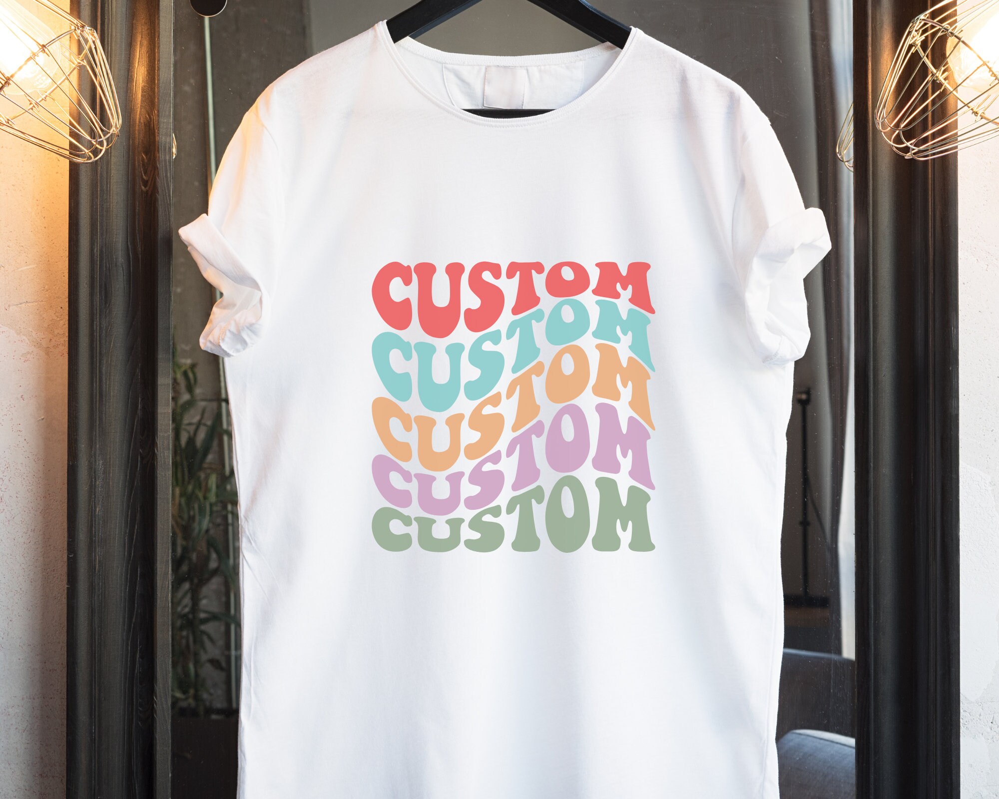 Custom Wavy Letters Svg Wave Font Quote Custom Wavy Stacked - Etsy