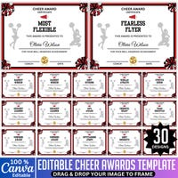 Editable Cheerleading Award Certificates: End of Season Team Awards ...
