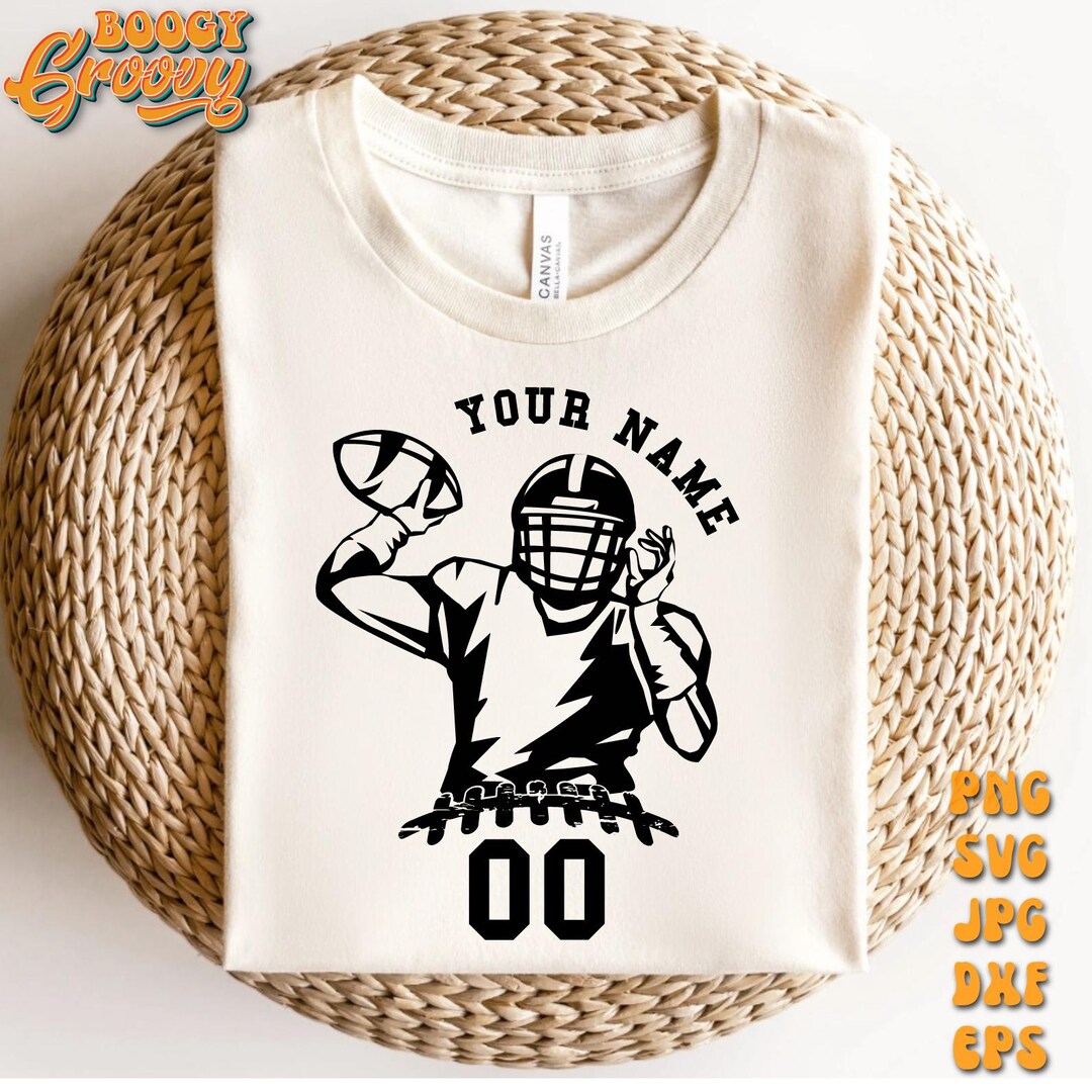 Football Player SVG, Customized Football Player Svg, Football Team Png ...