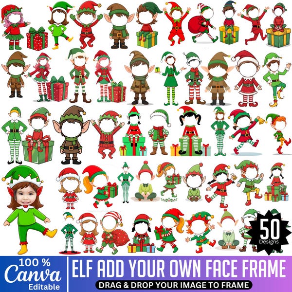 Elf Face Frames - Etsy