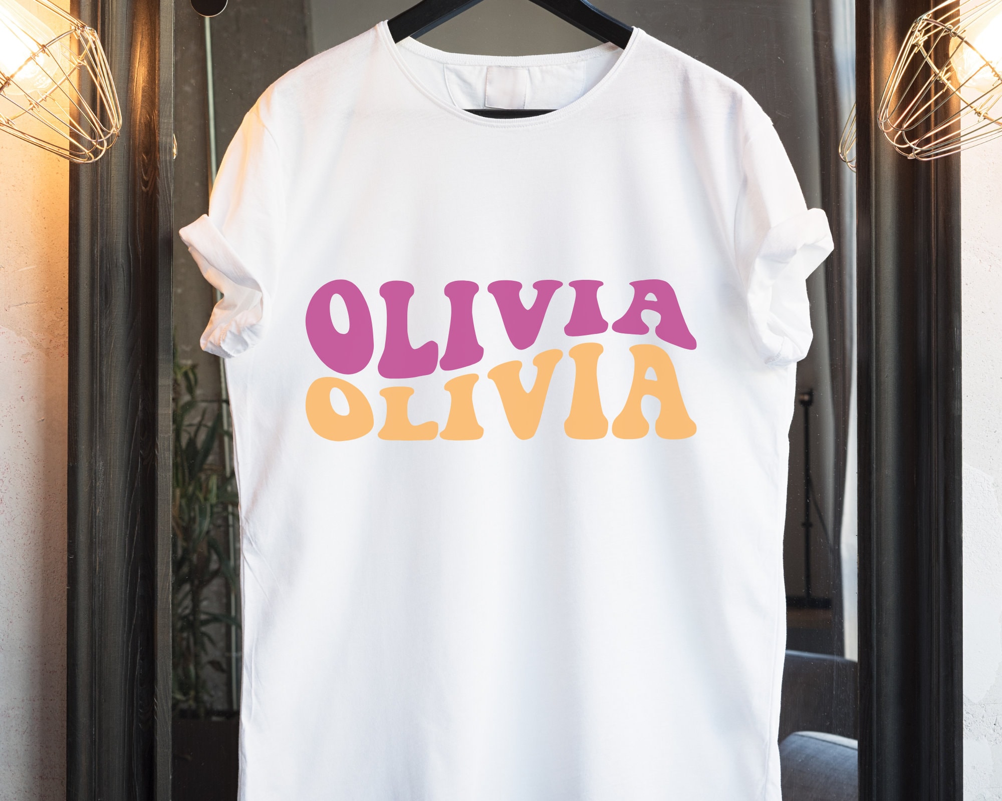 Retro Wavy Text Svg Wavy Stacked Svg Custom Groovy Text - Etsy UK