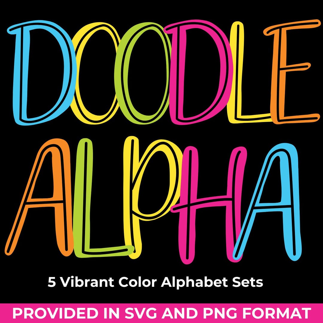 Centerline Doodle Alphabet, Doodle Alphabet Svg Design, Doodle ...