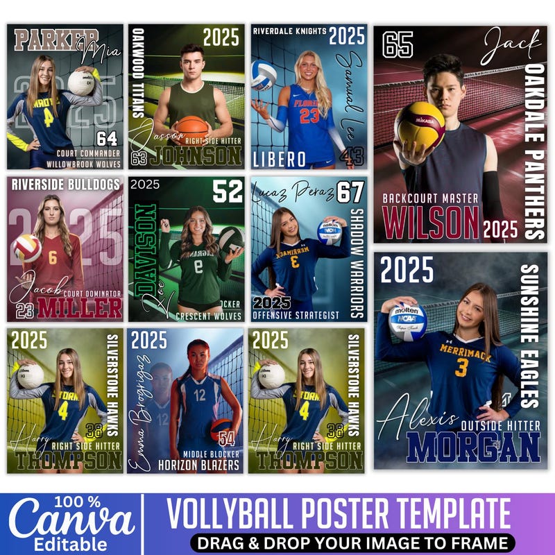 Volleyball Senior Night Posters - Etsy