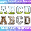 Design Your Own Varsity Alphabet on Canva, Doodle Letters Canva Frames ...