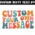 Custom Wavy Letters Svg, Wave Font Quote, Custom Wavy Stacked SVG ...