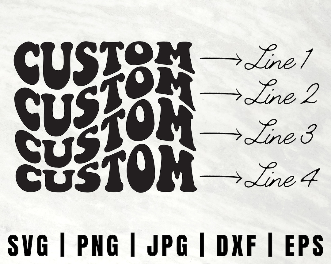 Custom Wavy Letters Svg, Wave Font Quote, Wavy Alphabet Graphic Files ...