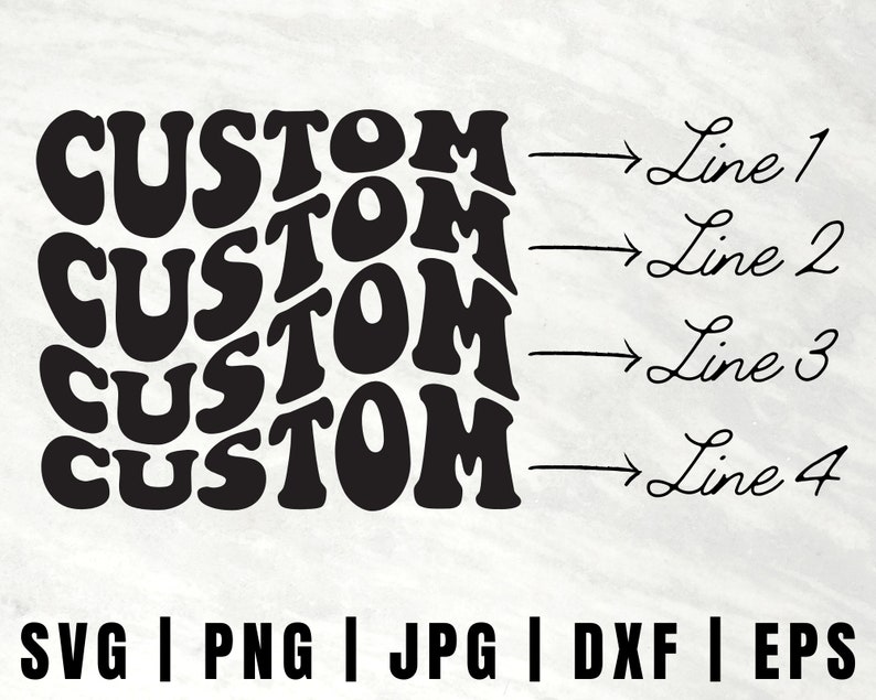 Custom Wavy Letters Svg, Wave Font Quote, Wavy Alphabet Graphic Files ...