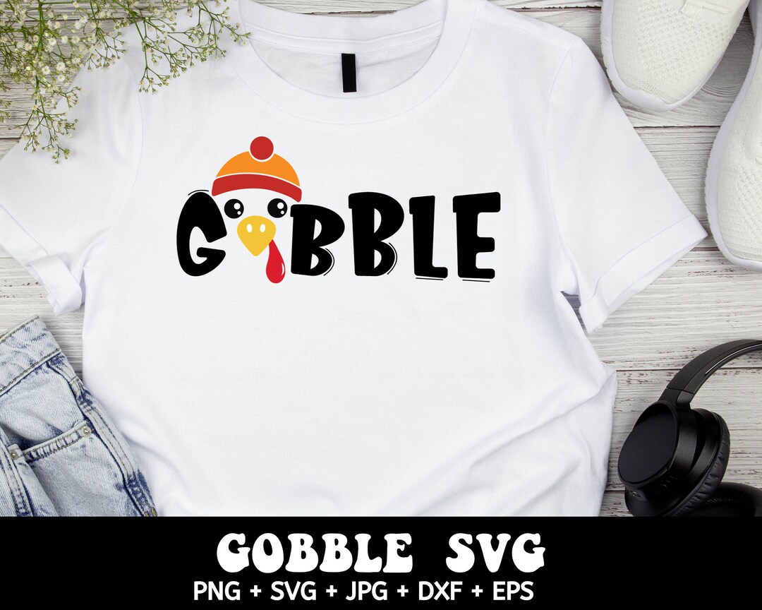 Turkey Face SVG Gobble SVG Thanksgiving SVG Turkey Trot - Etsy
