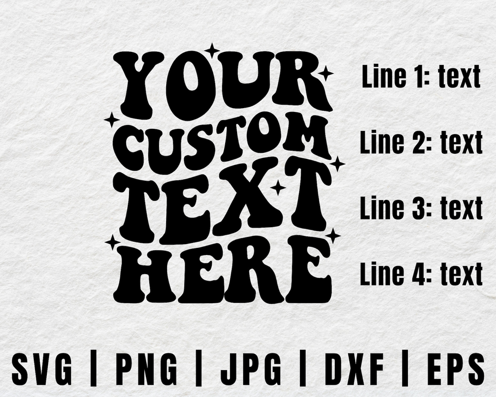 Custom Wavy Letters Svg, Custom Wavy Text Svg, Custom Wavy Letters Svg ...