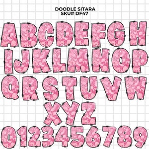 Leopard Print Doodle Alphabet Bundle, Animals Skin Alphabet Png, Animal ...