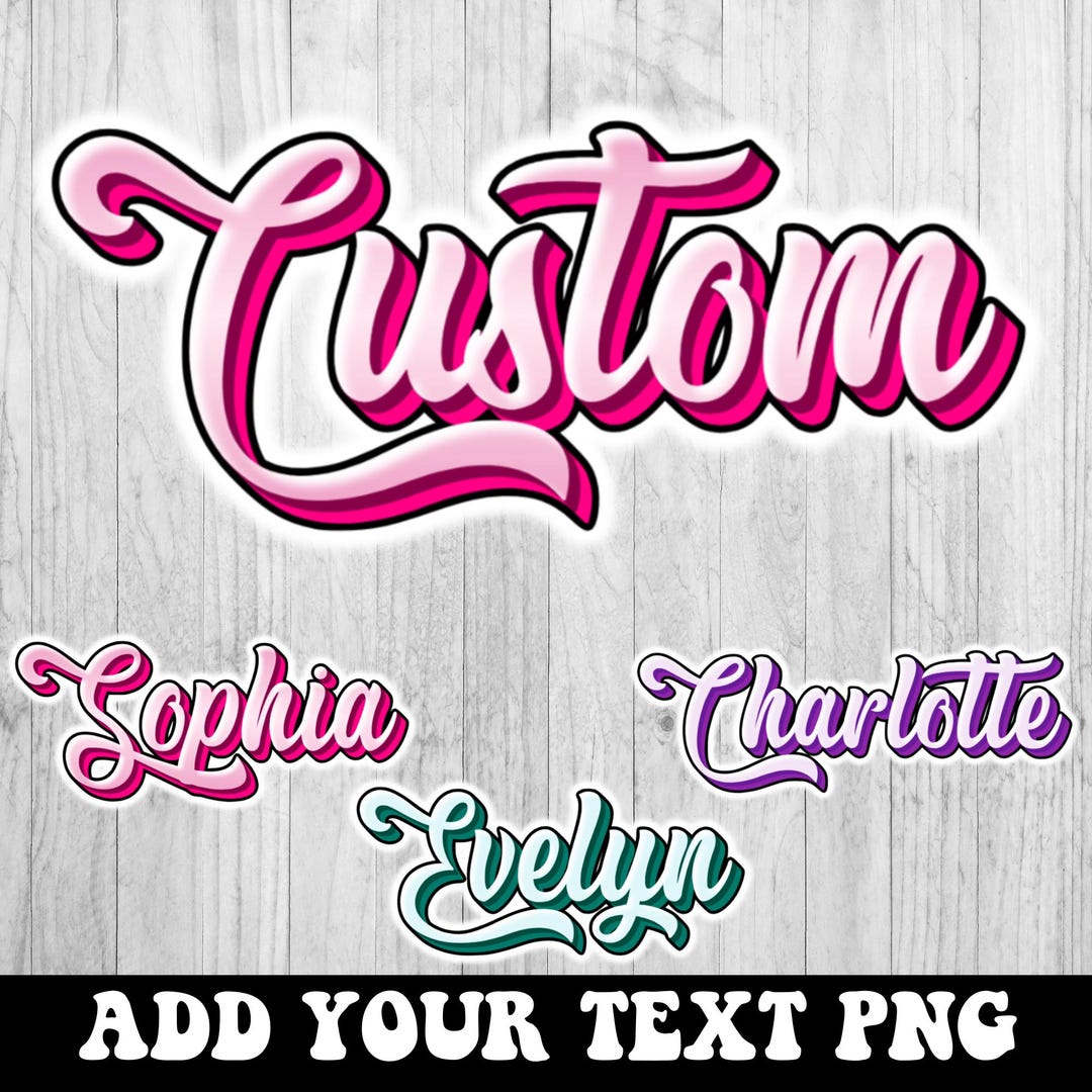 Custom Pink Png Design, Breast Cancer Png, Personalized Your Text, Pink ...