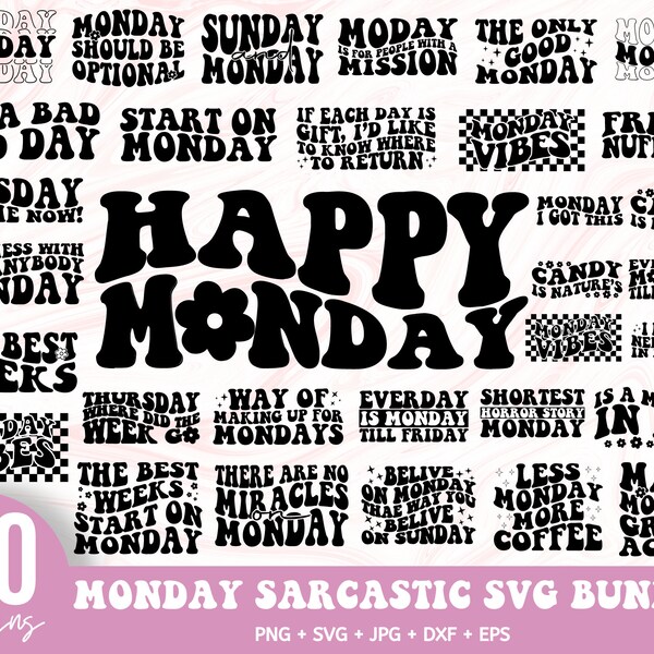 Monday Svg - Etsy